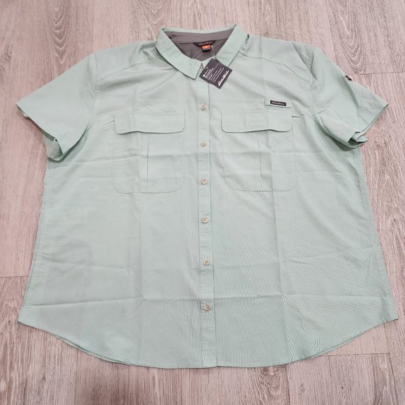 Eddie Bauer | Tops | Nwt Eddie Bauer Womens Guide Upf 5 Button Down ...